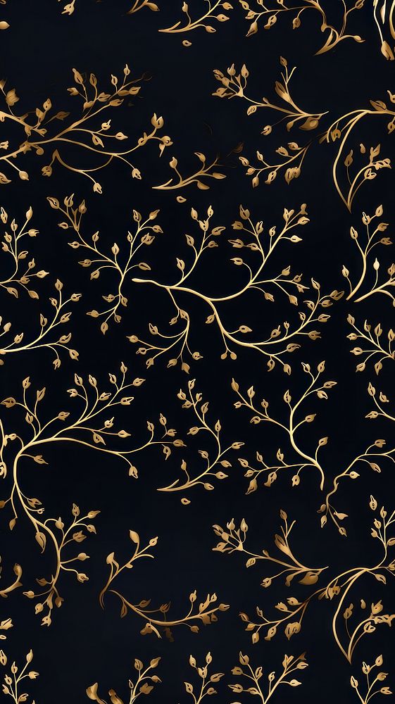 Branch gold pattern backgrounds repetition. | Free Photo Illustration ...