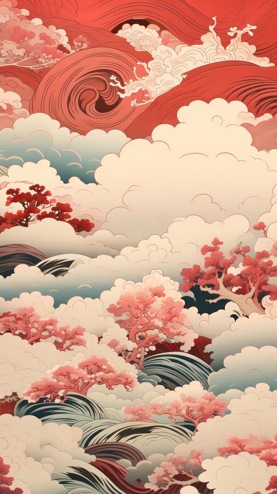 Cloud pattern wallpaper art. AI | Free Photo Illustration - rawpixel
