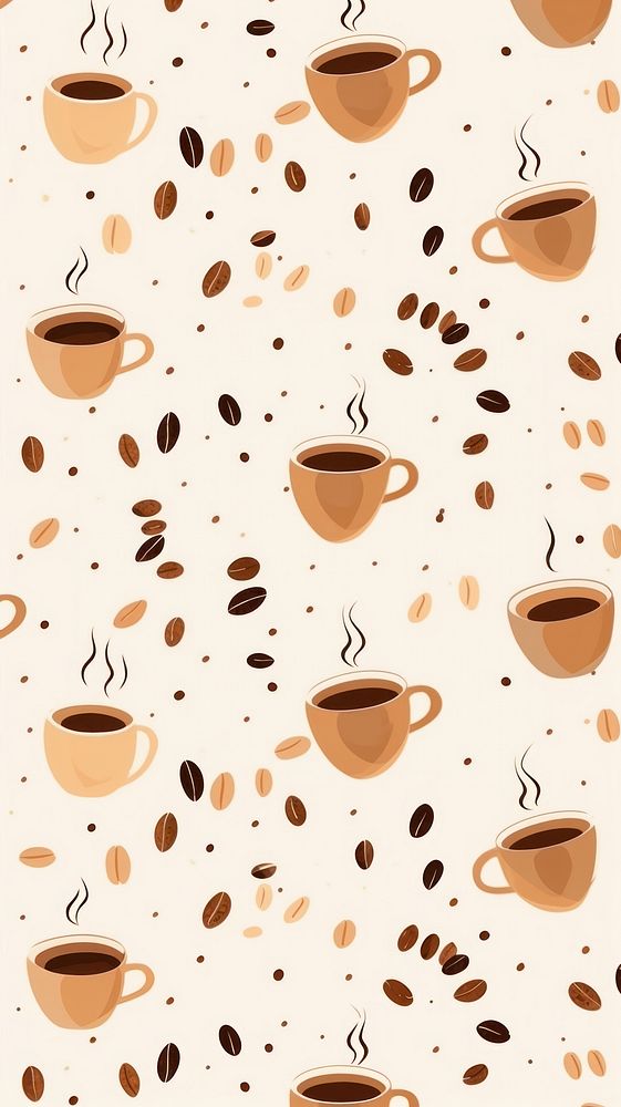 Coffee backgrounds pattern drink. | Free Photo Illustration - rawpixel