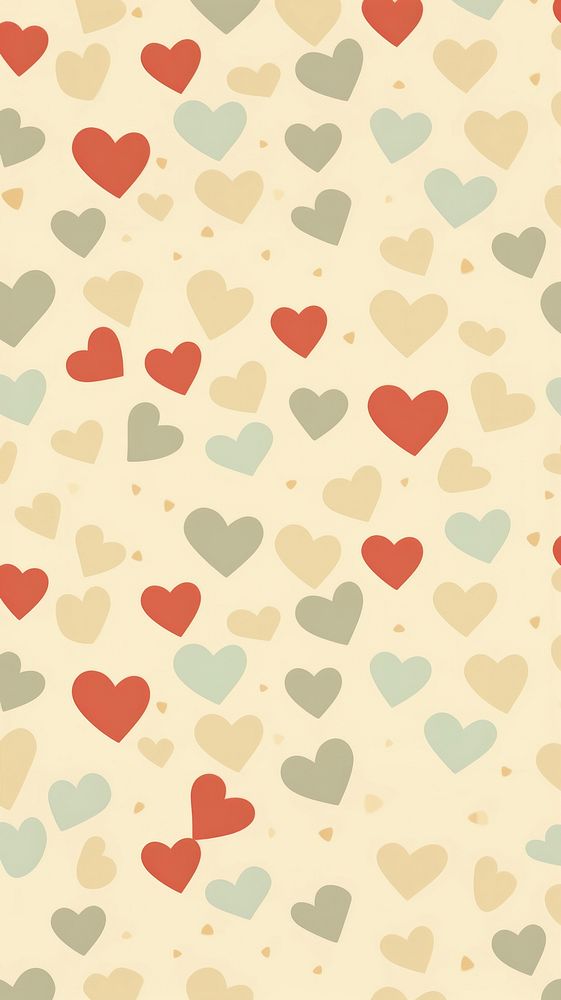 Heart pattern backgrounds repetition. | Free Photo Illustration - rawpixel
