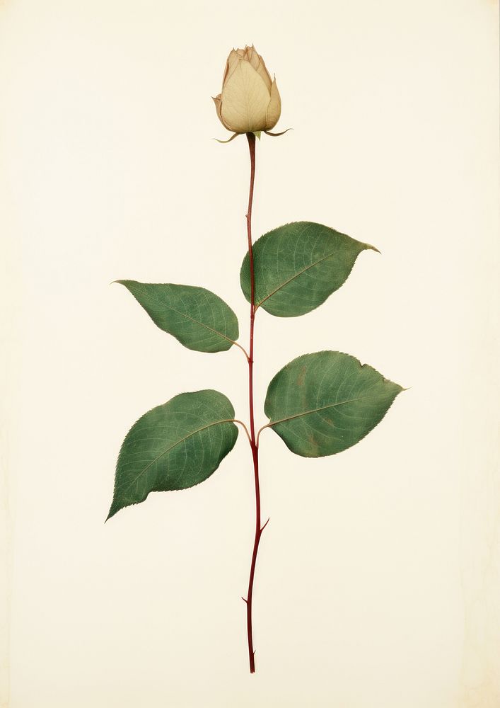 Real Pressed single rose leaves | Premium Photo - rawpixel