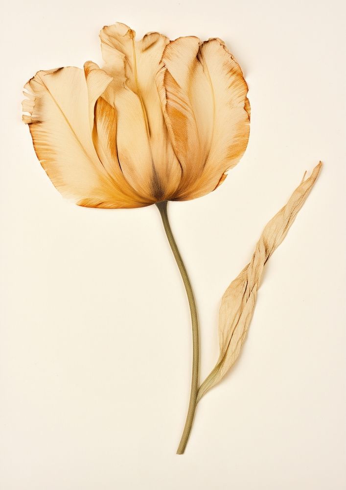 Real pressed single tulip flower | Premium Photo - rawpixel