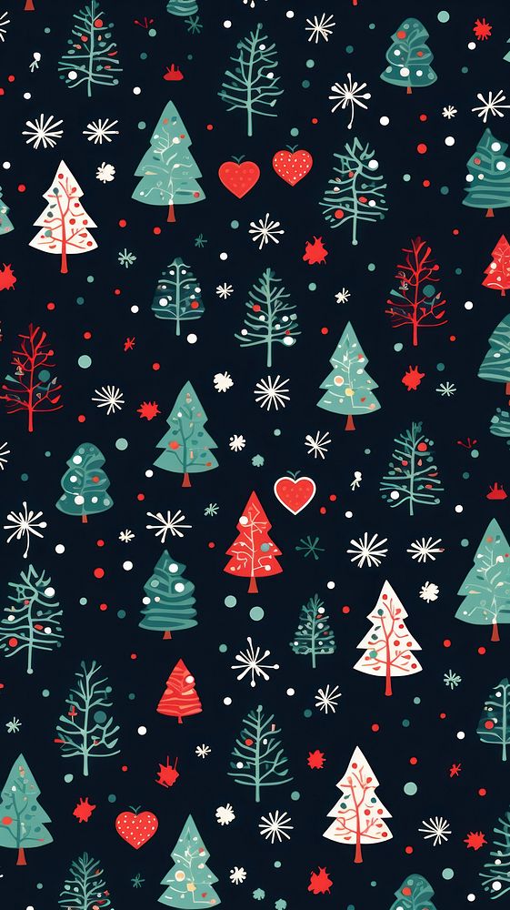 Christmas christmas pattern holiday | Free Photo Illustration - rawpixel