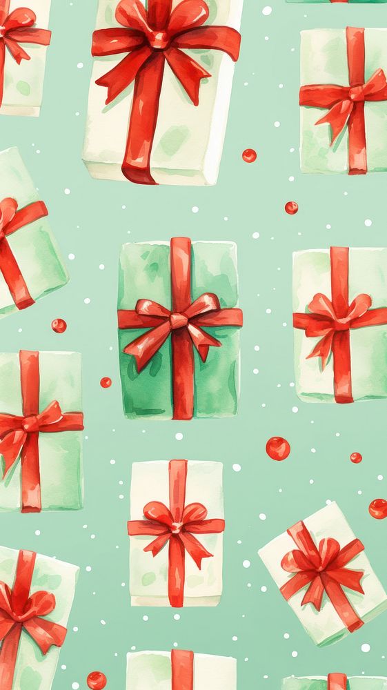 Gift present backgrounds christmas pattern. | Free Photo Illustration ...