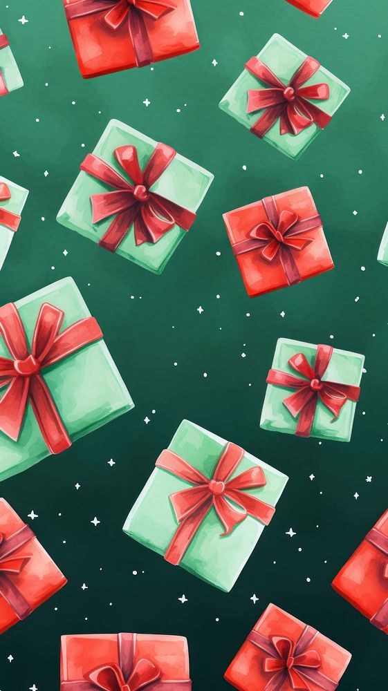 Gift present backgrounds christmas pattern. | Free Photo Illustration ...