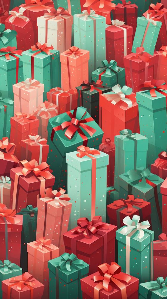 Gift present backgrounds christmas pattern. | Free Photo Illustration ...