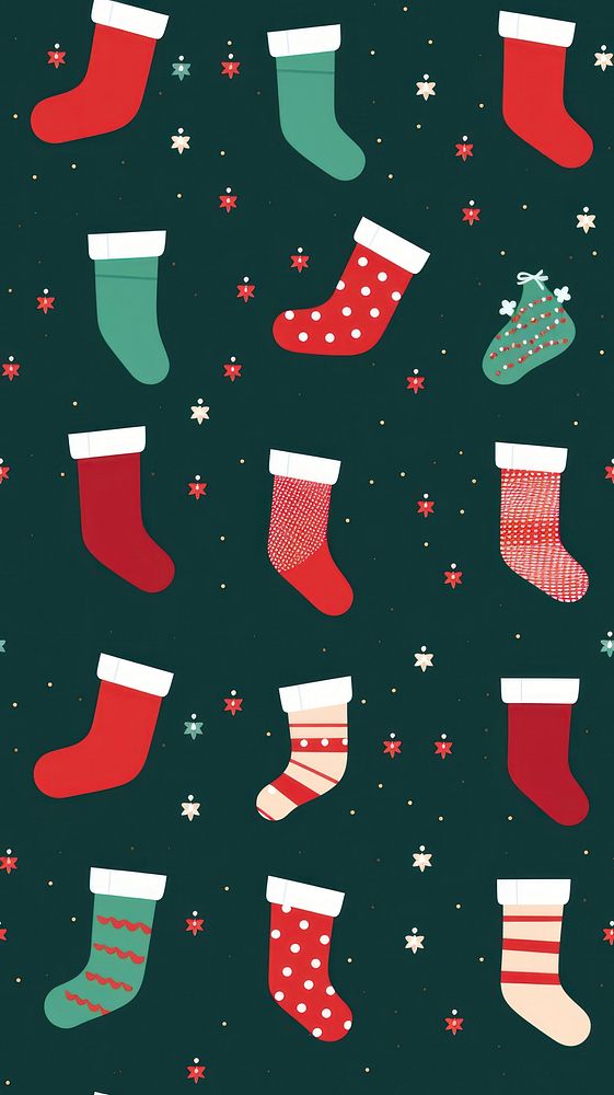 Christmas socks backgrounds celebration repetition. | Free Photo ...