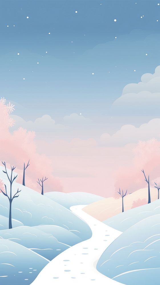Snow landscape outdoors nature. | Free Photo Illustration - rawpixel