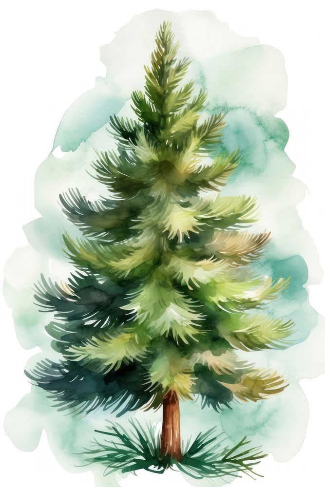 Cute christmas pine tree plant | Free Photo Illustration - rawpixel
