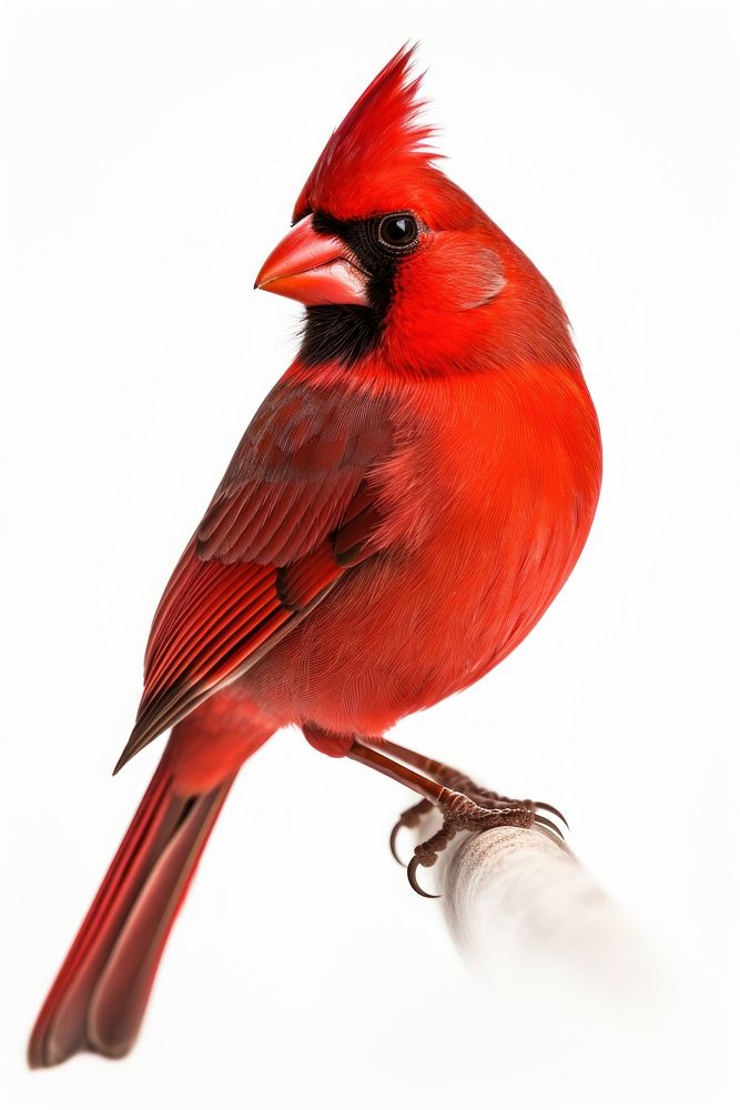 Cardinal animal bird white background. | Free Photo - rawpixel