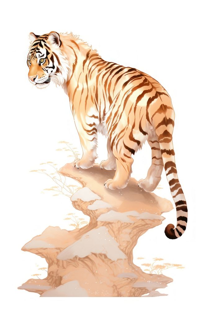 PNG Fat chinese tiger climbing | Premium Photo Illustration - rawpixel