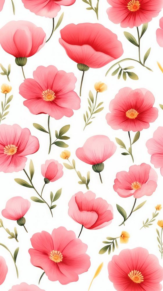 Primrose pattern backgrounds flower. AI | Free Photo Illustration ...