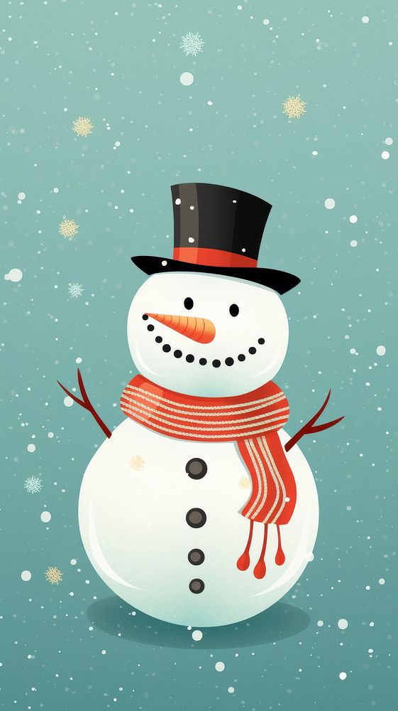 Snow man celebration snowman winter. | Free Photo Illustration - rawpixel