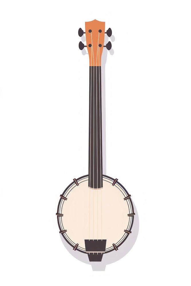banjos guitar white background performance. | Premium Photo ...