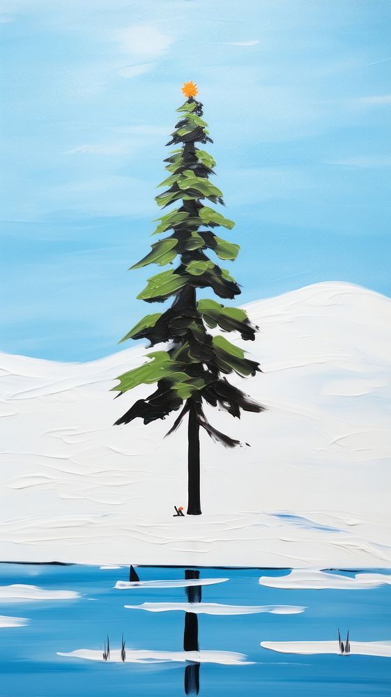 Christmas tree outdoors nature plant. | Premium Photo Illustration ...