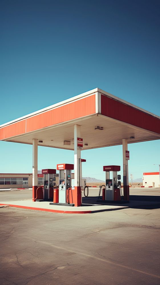 Gas station architecture petroleum outdoors. | Free Photo - rawpixel