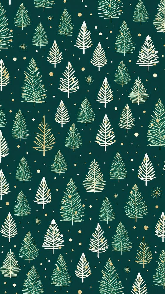 Christmas tree pattern backgrounds repetition. | Free Photo ...