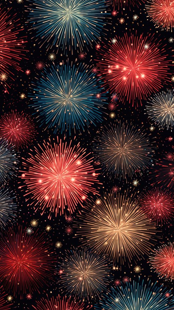 Firework pattern mobile wallpaper fireworks | Free Photo Illustration ...
