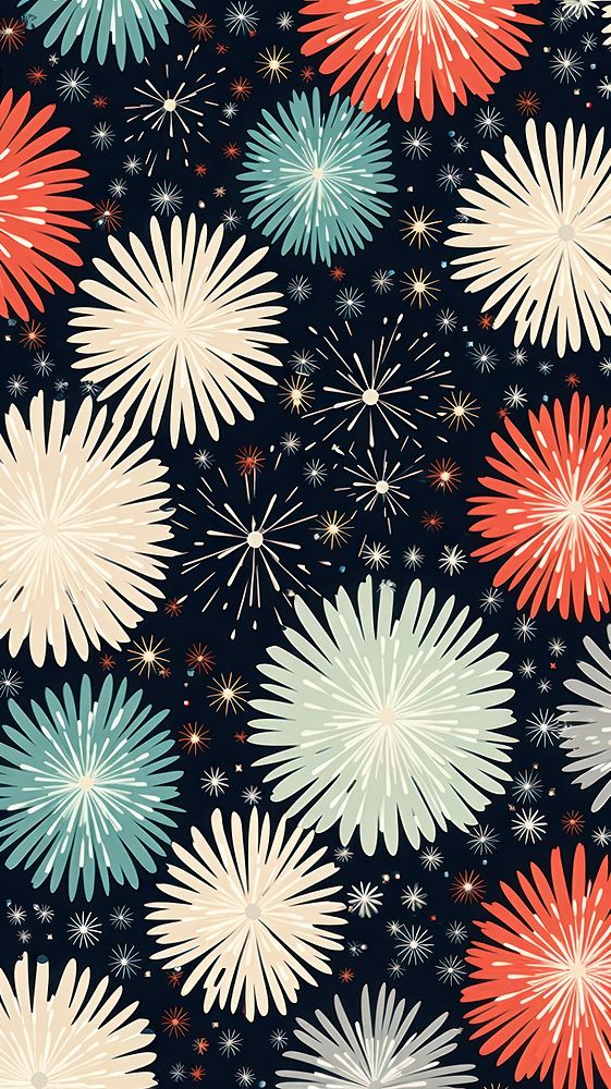 Firework pattern mobile wallpaper fireworks | Free Photo Illustration ...