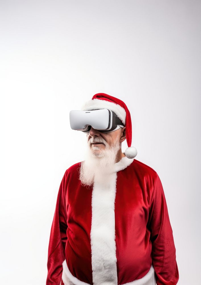 Santa Claus wearing vr headset | Free Photo - rawpixel