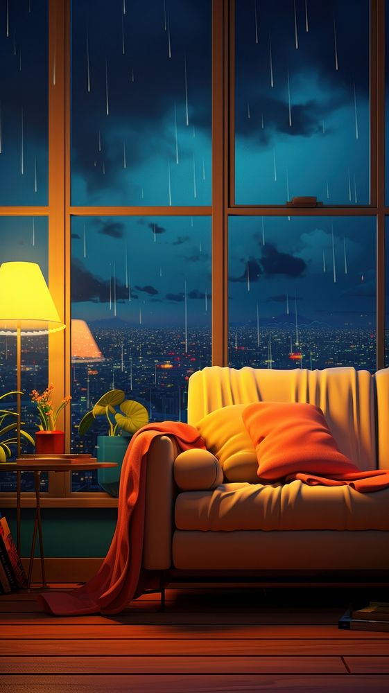 Comfy raining background architecture furniture | Premium Photo - rawpixel