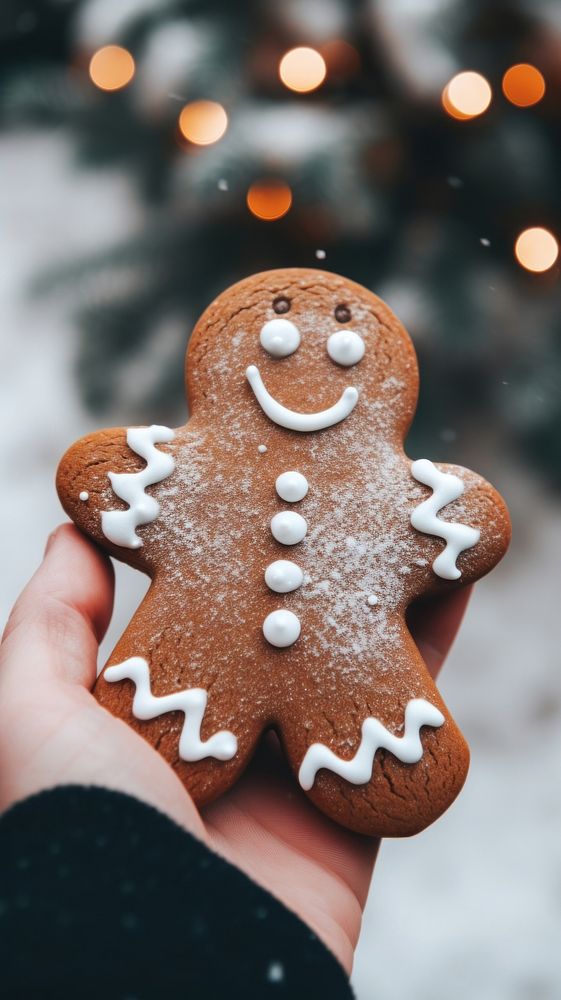 Christmas gingerbread man winter christmas | Free Photo - rawpixel