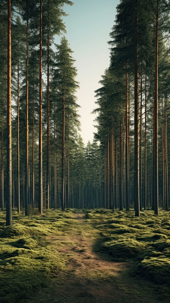 Deep pine forest background landscape | Premium Photo - rawpixel