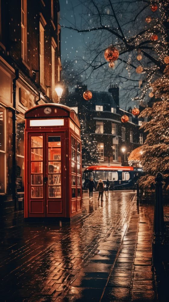 Cold Christmas night light infrastructure | Free Photo - rawpixel