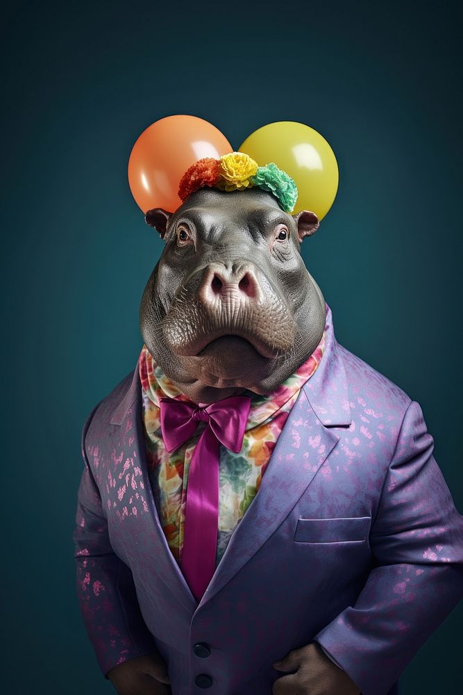 Hippo portrait animal mammal. | Free Photo - rawpixel