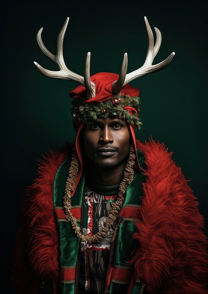 Portrait tribe photo red. AI | Premium Photo - rawpixel