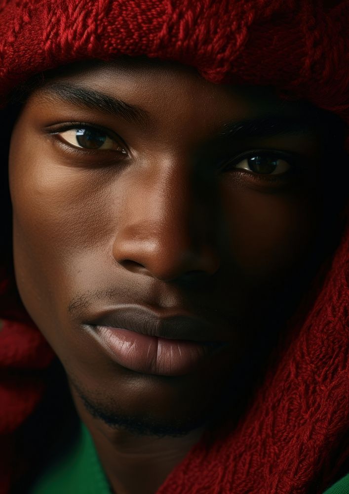 Portrait photo skin red. AI | Free Photo - rawpixel