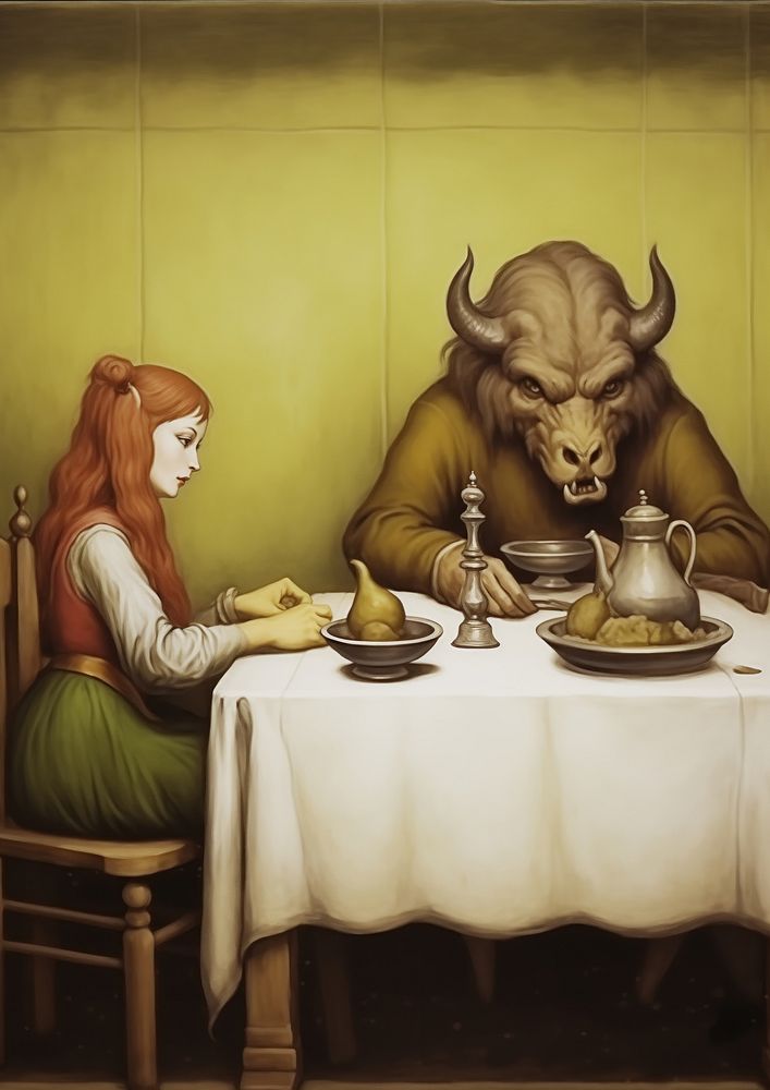 Painting table art mammal. | Premium Photo Illustration - rawpixel