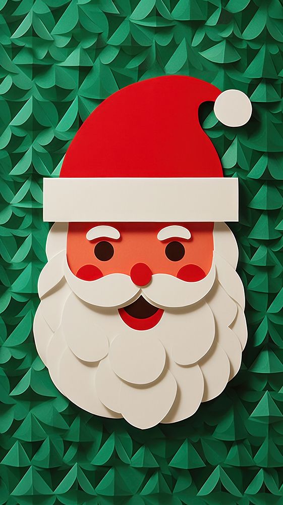 Christmas santa claus pattern wallpaper | Free Photo Illustration ...