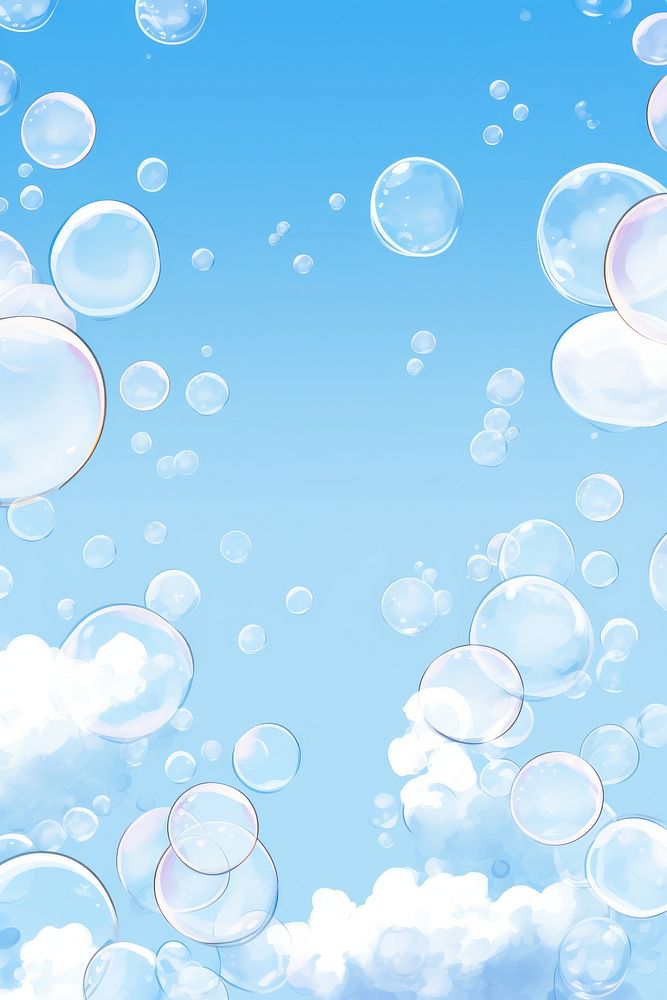 Cute wallpaper bubble backgrounds outdoors. | Free Photo Illustration ...
