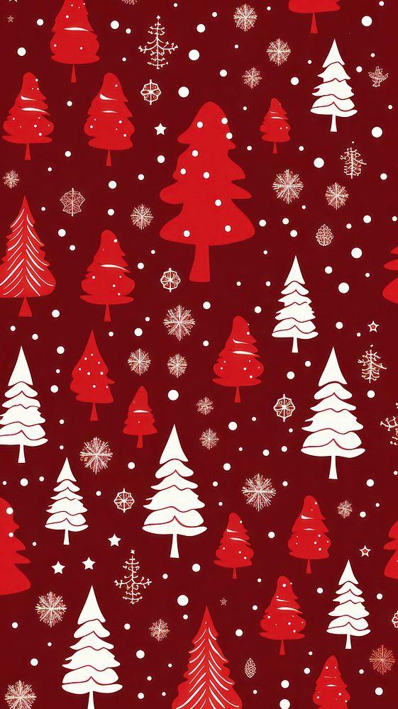 Red christmas wallpaper pattern celebration | Premium Photo ...