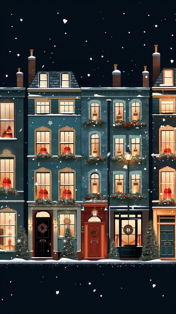 British buildings window architecture christmas. | Free Photo ...