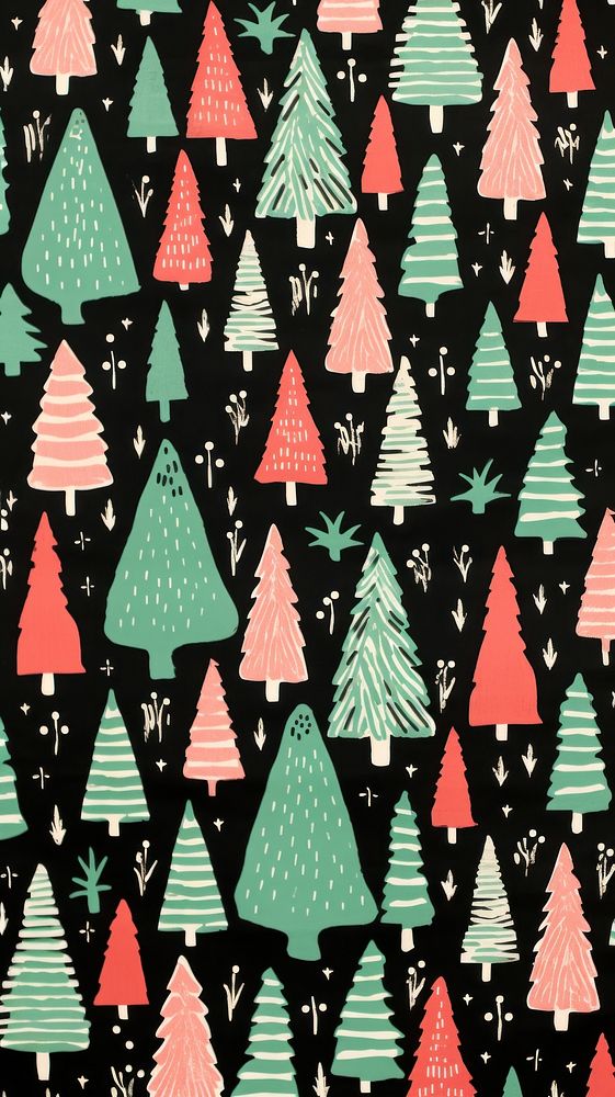 Christmas trees christmas pattern christmas | Free Photo Illustration ...