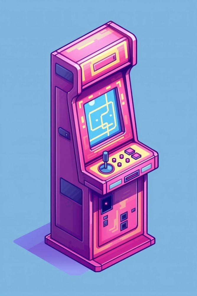 Simple arcade game machine isolated | Free Photo Illustration - rawpixel