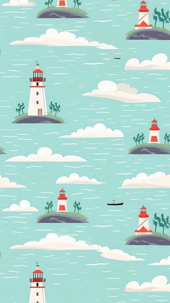 Lighthouse backgrounds outdoors pattern. | Premium Photo Illustration ...