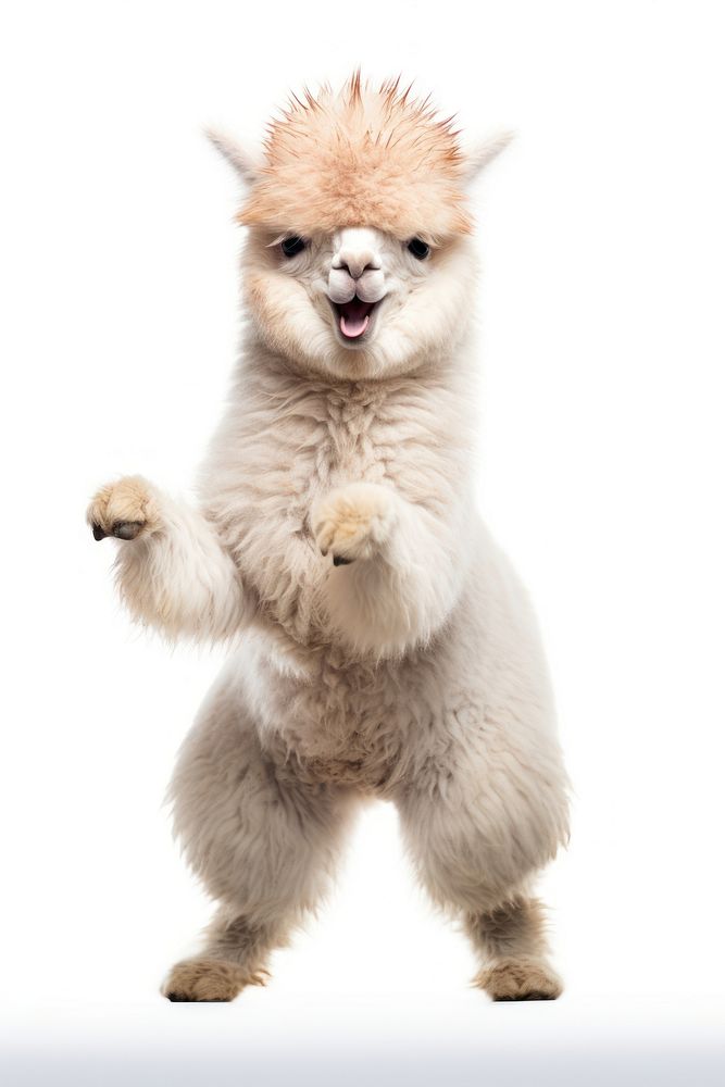 Happy smiling dancing alpaca mammal | Premium Photo - rawpixel