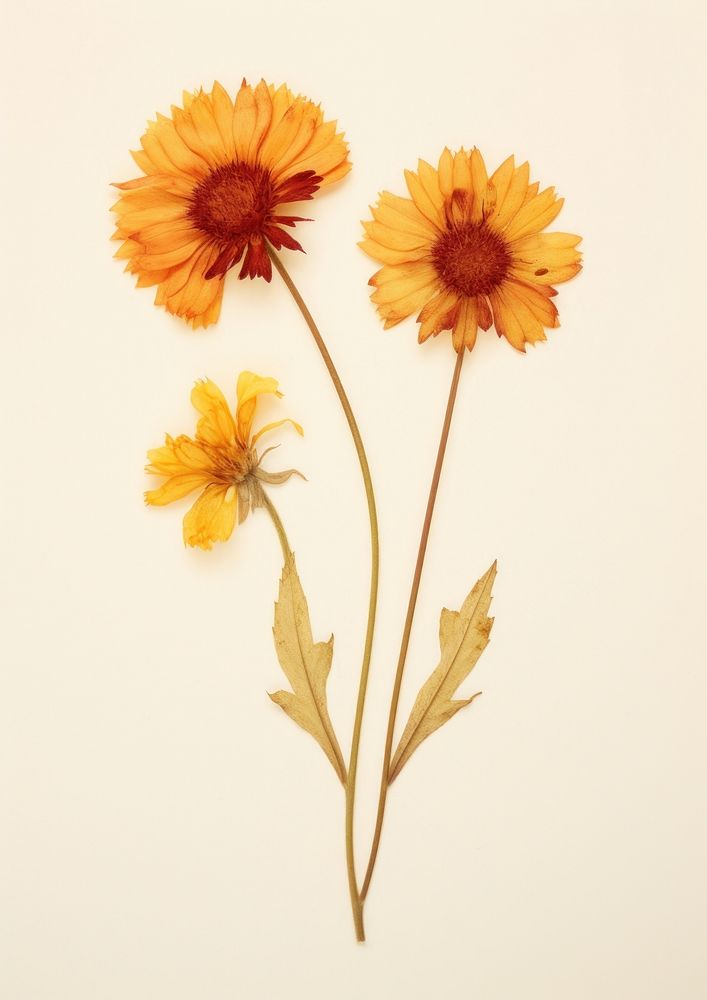 Real Pressed single Blanket Flowers | Premium Photo - rawpixel
