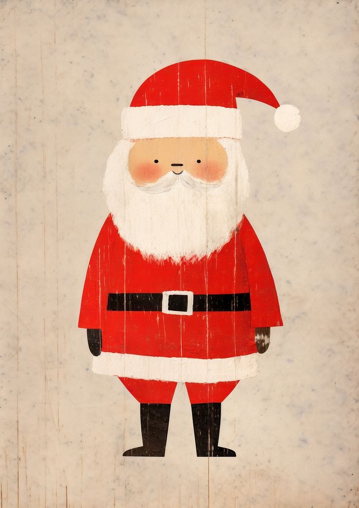 Santa claus standing art anthropomorphic | Free Photo Illustration ...