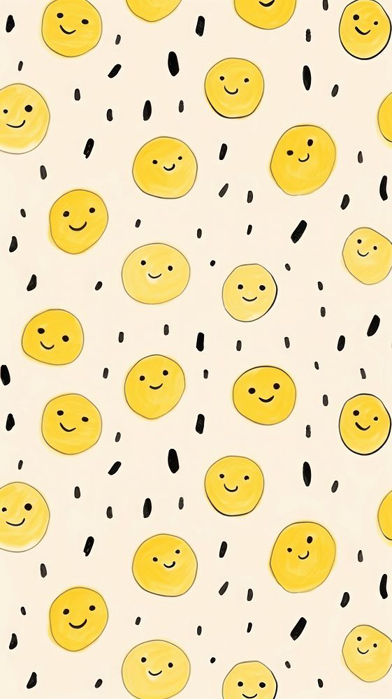 Smiley face pattern backgrounds anthropomorphic. | Premium Photo ...