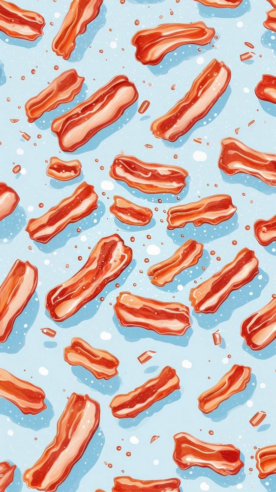 Bacon pattern food meat. AI | Premium Photo Illustration - rawpixel