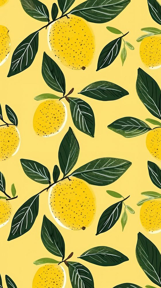 Lemon pattern fruit plant. | Premium Photo Illustration - rawpixel