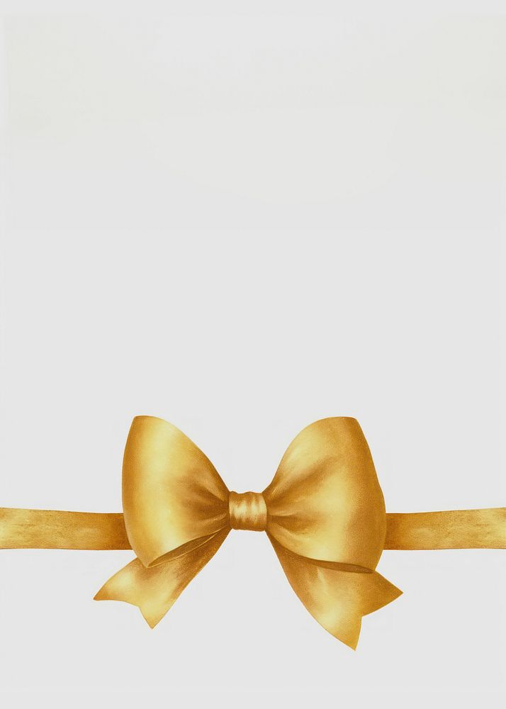 Gold ribbon paper celebration accessories. | Free Photo Illustration ...