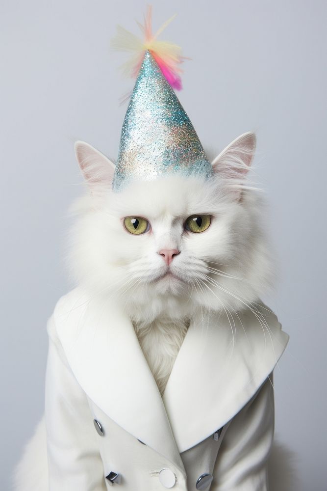 Cat wearing birthday costume. | Free Photo - rawpixel