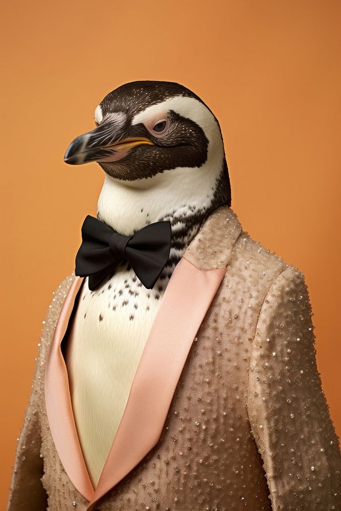 Penguin wearing pink suit. | Free Photo - rawpixel