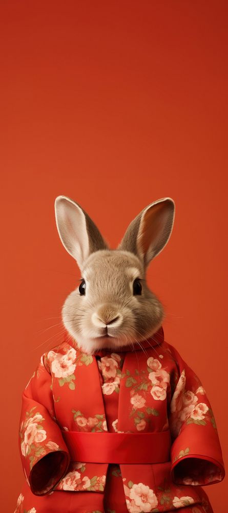Rabbit wearing Chinese robe. | Free Photo - rawpixel