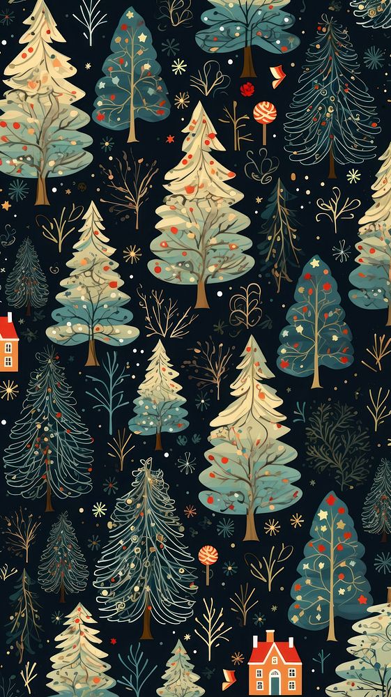 Christmas pattern christmas illuminated backgrounds. | Premium Photo ...